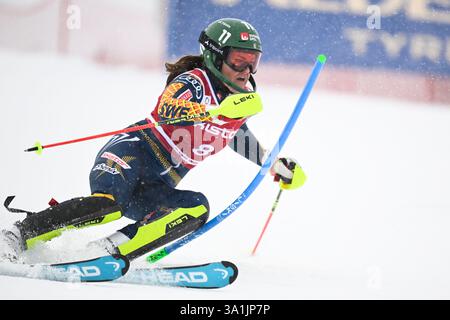 Sweden's Anna Swenn-Larsson during the first run of FIS Ski World Cup ...