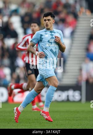 Cardiff City's Alex Robertson during the Carabao Cup quarter final at ...