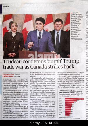 Prime Minister Justin Trudeau, back centre, listens to First Nations ...