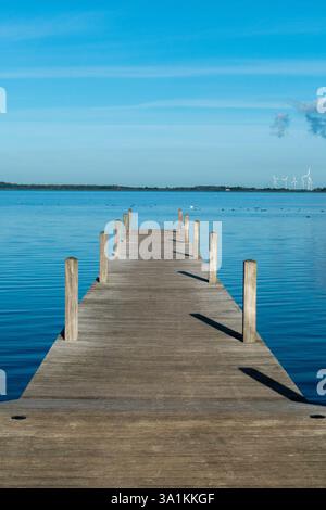 Romantischer Steg aus Holz am Veluwemeer in den Niederlande Stock Photo ...