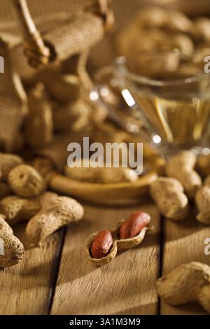 Close-up image of peanuts studio isolated on white background Stock ...