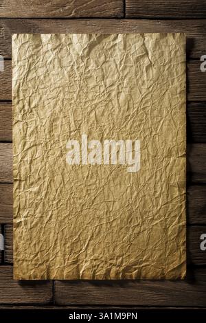 Old look crumpled wrinkled paper texture background Stock Photo - Alamy