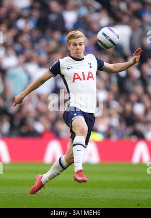 Lucas Bergvall of Tottenham Hotspur during the Tottenham Hotspur FC v ...