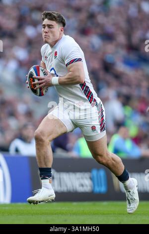 Tommy Freeman of England during the 2025 Guinness 6 Nations match Wales ...