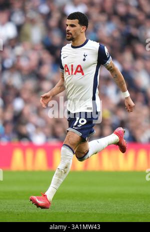 Tottenham Hotspur's Dominic Solanke during the Premier League match at ...