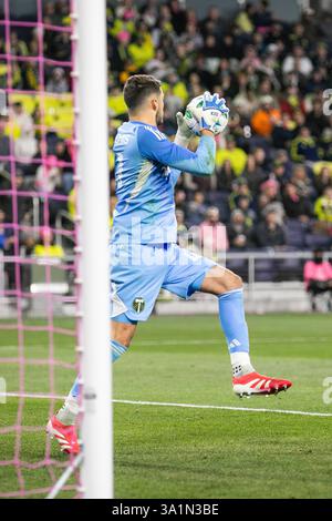 Portland Timbers goalkeeper James Pantemis (41) dives for the ball ...