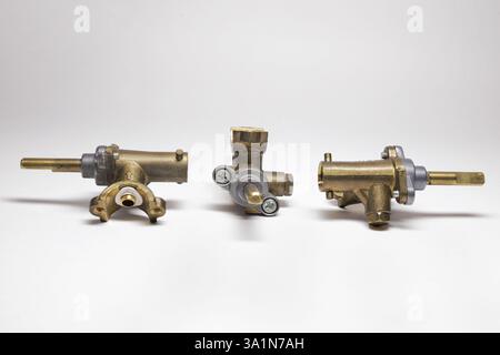 brass surface burner valves from three sides. gas stove spare parts ...