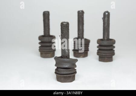 brake caliper guide pins set of front brakes system, lubricated, wear ...