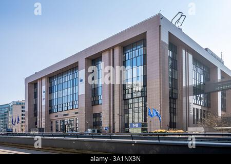 Exterior view of the Justus Lipsius building, headquarters of the ...
