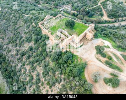 Stone ramparts & crenellated walls define Paderne Castle's medieval ...