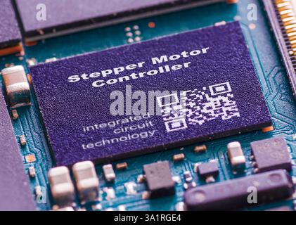 Stepper motor controller. Microchip for precise control of stepper ...