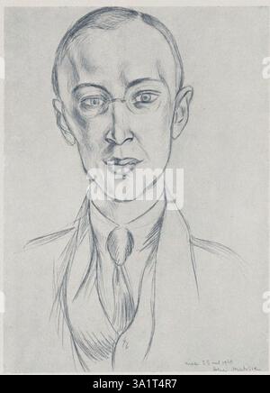 Portrait of the composer Sergei Prokofiev (1891-1953). Program for ...