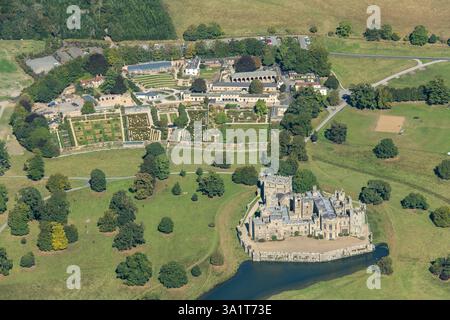 aerial view of Raby Castle, County Durham, UK Stock Photo - Alamy