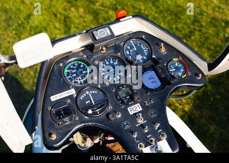 Alexander Schleicher Kaiser, ASK21 glider flying inverted during an ...