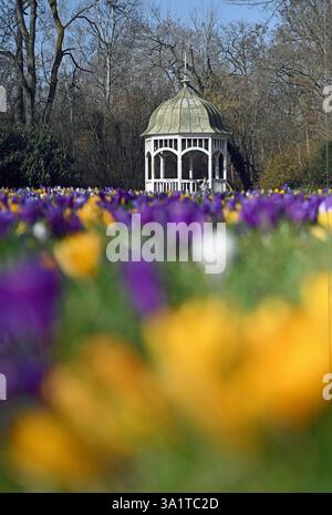 Leipzig, Germany. 10th Mar, 2025. The observation tower in Leipzig's ...
