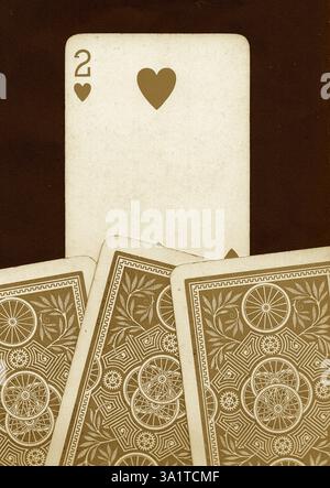 9 of hearts. One playing card, illustration Stock Photo - Alamy