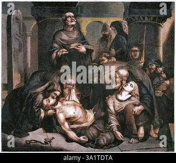 The death of Harold Godwinson at the Battle of Hastings Stock Photo - Alamy