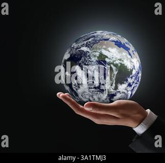 Text sign showing Save The World. Business photo text Protect the ...