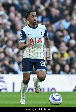 Wilson Odobert of Tottenham Hotspur during the Premier League match ...