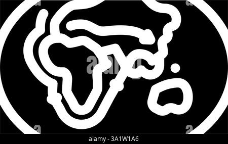 trade route map geographical discoveries line icon vector illustration ...