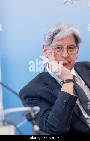 Brussels, Belgium. 10th Mar, 2025. D'Ieteren CEO Francis Deprez is ...