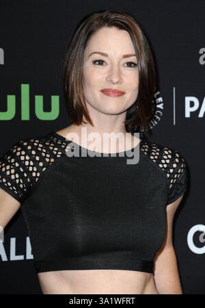 Actress Chyler Leigh arriving at The Paley Center For Media's 33rd ...