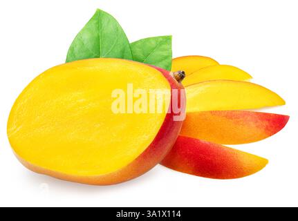 Cross-section of mango Stock Photo - Alamy