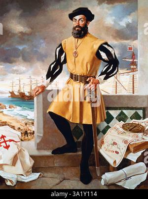 FERDINAND MAGELLAN ( c 1480-1521) Portugese explorer in a 1598 ...