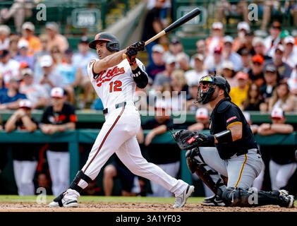 Baltimore Orioles' Ramon Laureano in action during a baseball game ...