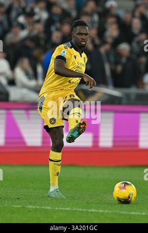 Olimpico Stadium, Rome, Italy - Oumar Solet of Udinese seen in action ...