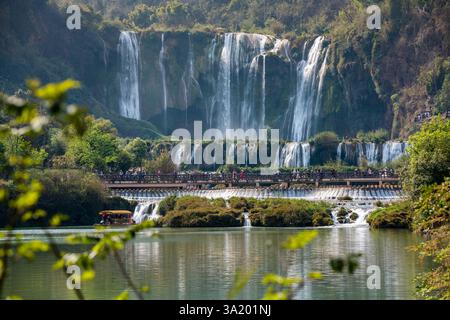 Luoping, China's Yunnan Province. 10th Mar, 2025. A drone photo shows ...