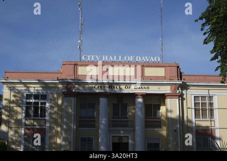 Davao City Hall, a historic government building serving as the ...