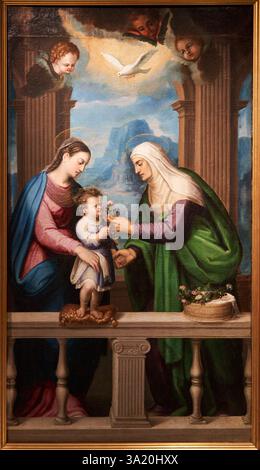 'Santa Ana, la Virgen y el Niño' depicts the Holy Family: Saint Anne ...