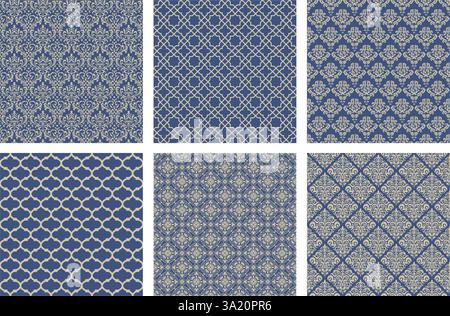 Set of ornamental islamic arabesque Background. Arabic traditional ...