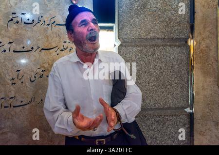 Inside the tomb of Baba Taher Hamedani mausoleum, Hamadan city, Hamadan ...