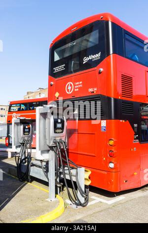 Electric bus recharging at Waterloo bus garage. In 2016 it became ...