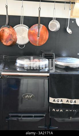 A vertical shot of a stove in the kitchen Stock Photo - Alamy