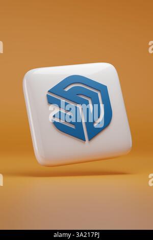 Buenos Aires, Argentina -March 9th, 2025: Three-dimensional logo of ...