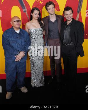 (L-R) NOVOCAINE Cast - Jacob Batalon, Amber Midthunder, Jack Quaid and ...