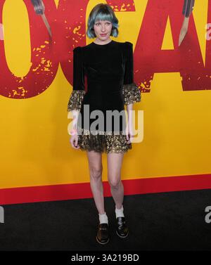 Joy Downer arrives at the Paramount Pictures' NOVOCAINE Los Angeles ...