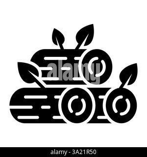 timber, wood, firewood icon in modern style for website mobile logo app ...