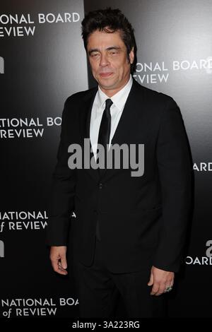 Benicio del Toro attends the National Board of Review Awards gala at ...