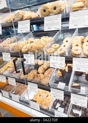 Bakery Display Case Filled With Assorted Cookies Stock Photo - Alamy