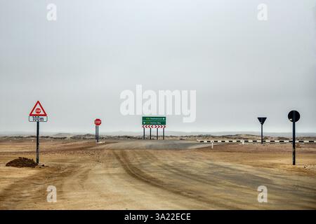 Salt road from Skeleton coast, Namibia Stock Photo - Alamy