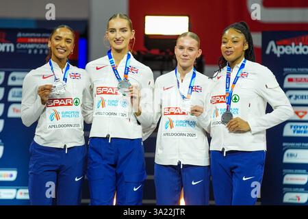 Emily Newnham of Great Britain during the Women’s 400m Hurdles semi ...