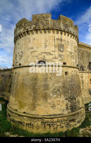 Acaia town and castle, Puglia, Italy Stock Photo - Alamy
