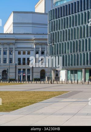 Pilsudski Square - prestigious place in Warsaw, Poland. Site of various ...