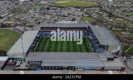 An aerial general view of Turf Moor ahead of the Premier League match ...