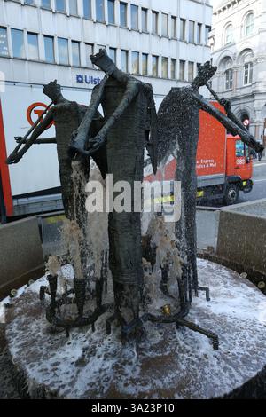 Dublin, Ireland - 03rd June 2014 - The Four Angels Memorial Fountain ...