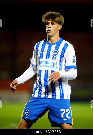 Brighton and Hove Albion's Harry Howell celebrates scoring their side's ...